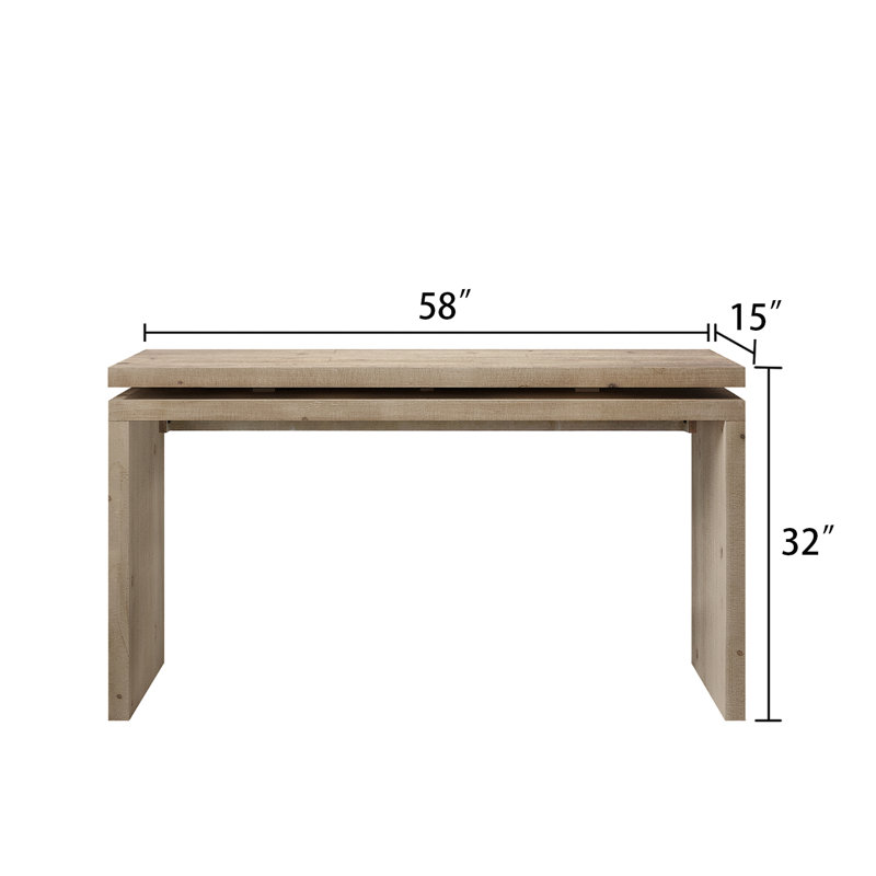 Millwood Pines Arwah 58" Console Table & Reviews | Wayfair
